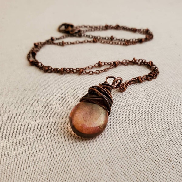 Copper Wire Necklace - Etsy