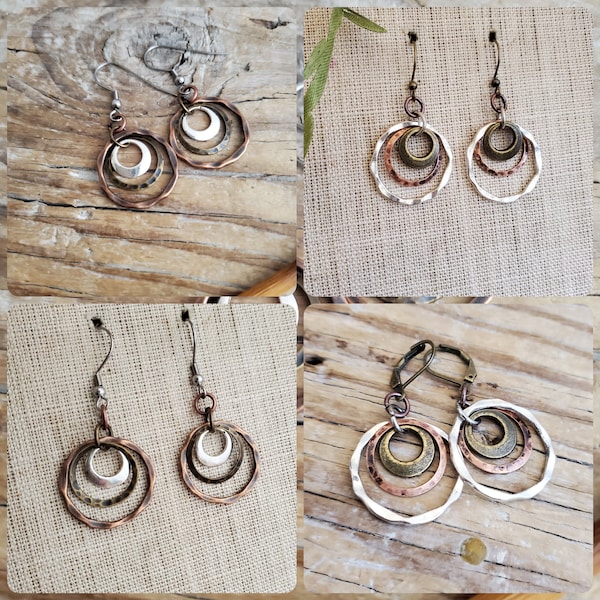Metal Earrings - Etsy