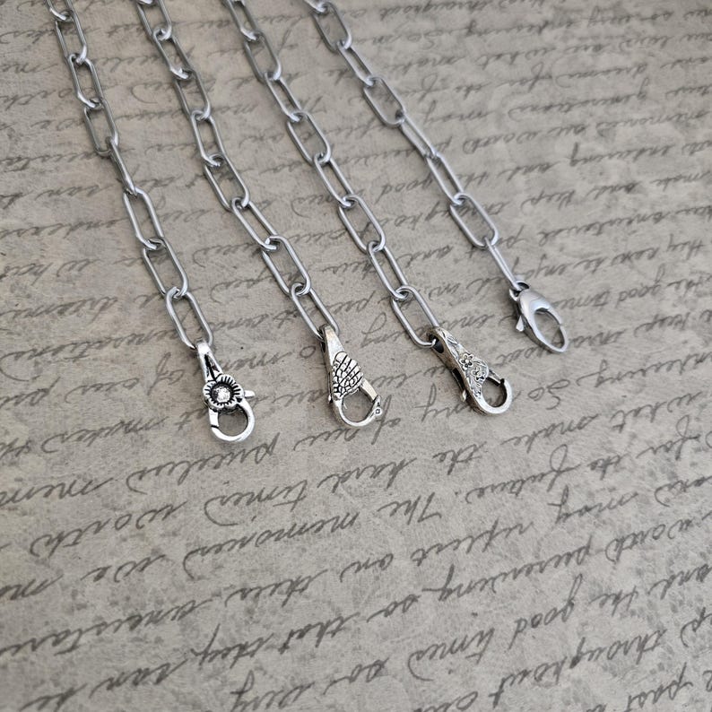 Stainless Steel Paperclip Chain Necklace or Bracelet: Interchangeable ...