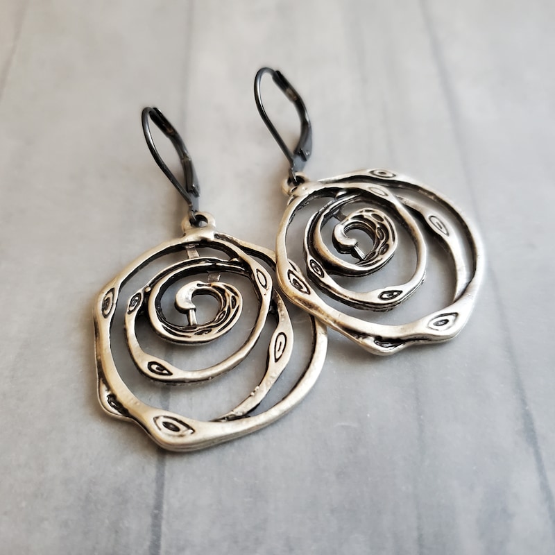 Silver Earrings - Etsy