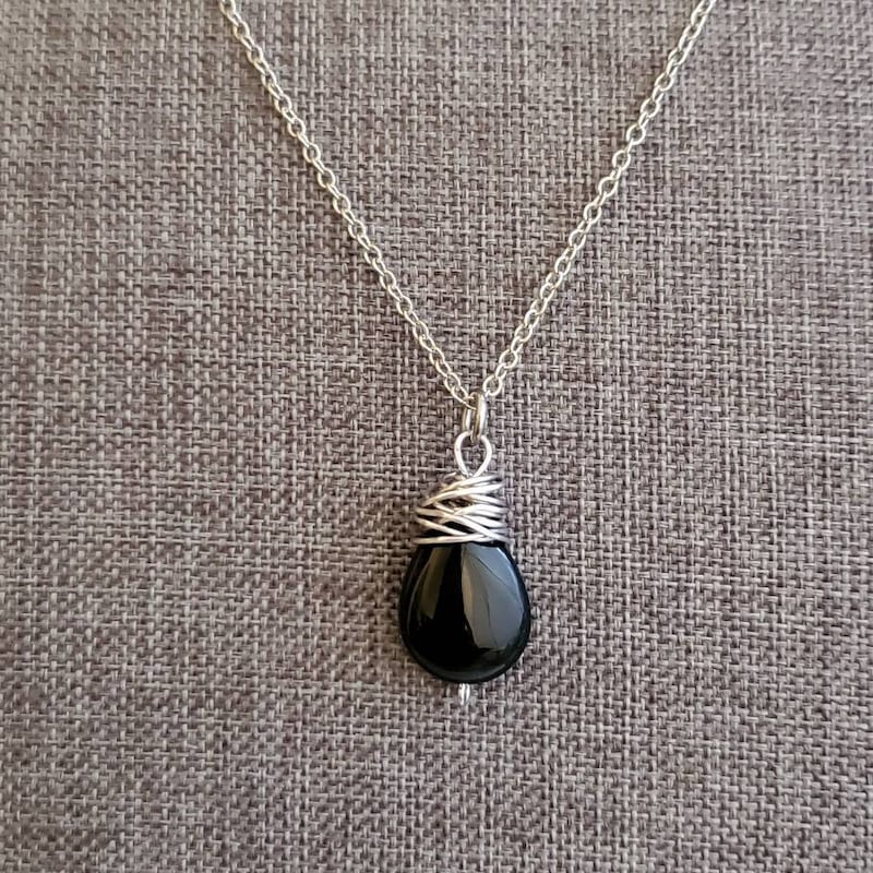 Jet Necklace Long Antique - Etsy