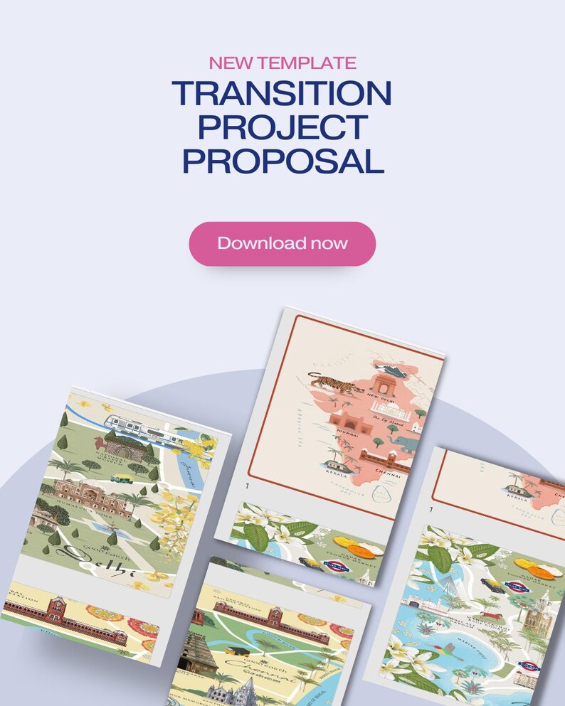 Transition Powerpoint Template: Customizable PPTX Slides (digital ...