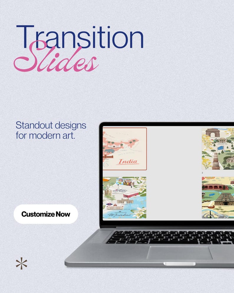 Transition Powerpoint Template: Customizable PPTX Slides (digital ...