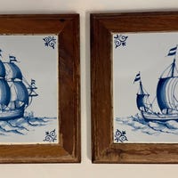 Squirrel Ceramic Tile, 6" X 8", Delft Blue, Delft Blue Tile, Squirrel ...
