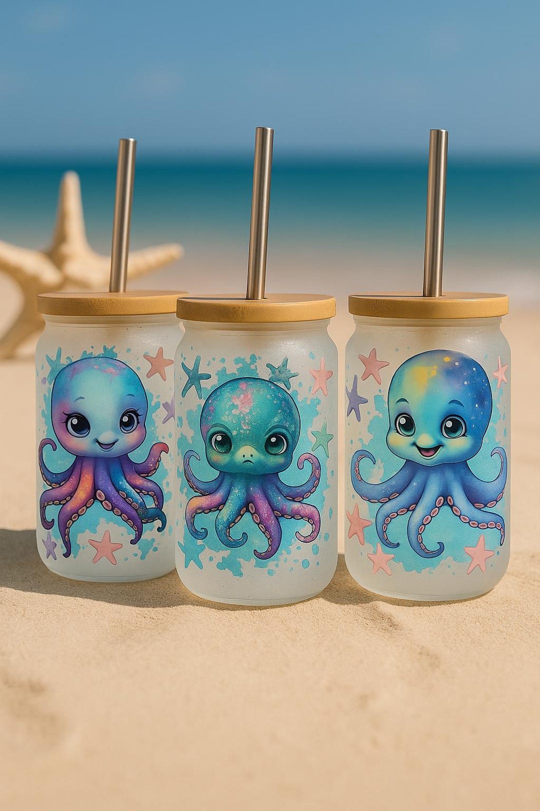 Cute Baby Octopuses PNG – “underwater Family” – Transparent Background ...