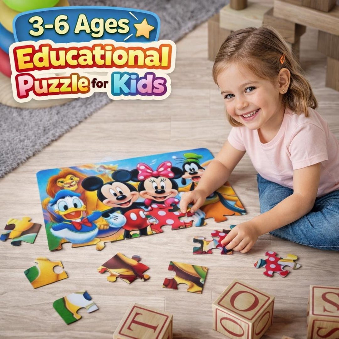 Mickey Minnie Donald Goofy Puzzle Kids' Puzzle I 3+ Ages - Etsy