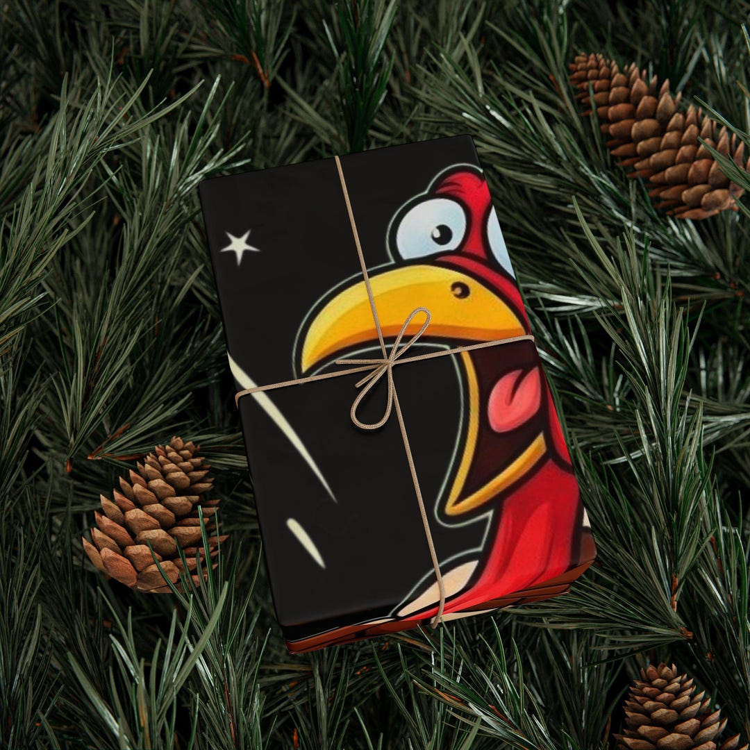 Thanksgiving Wrapping Paper, Gobble 'til You Wobble Gift Wrap, Holiday ...