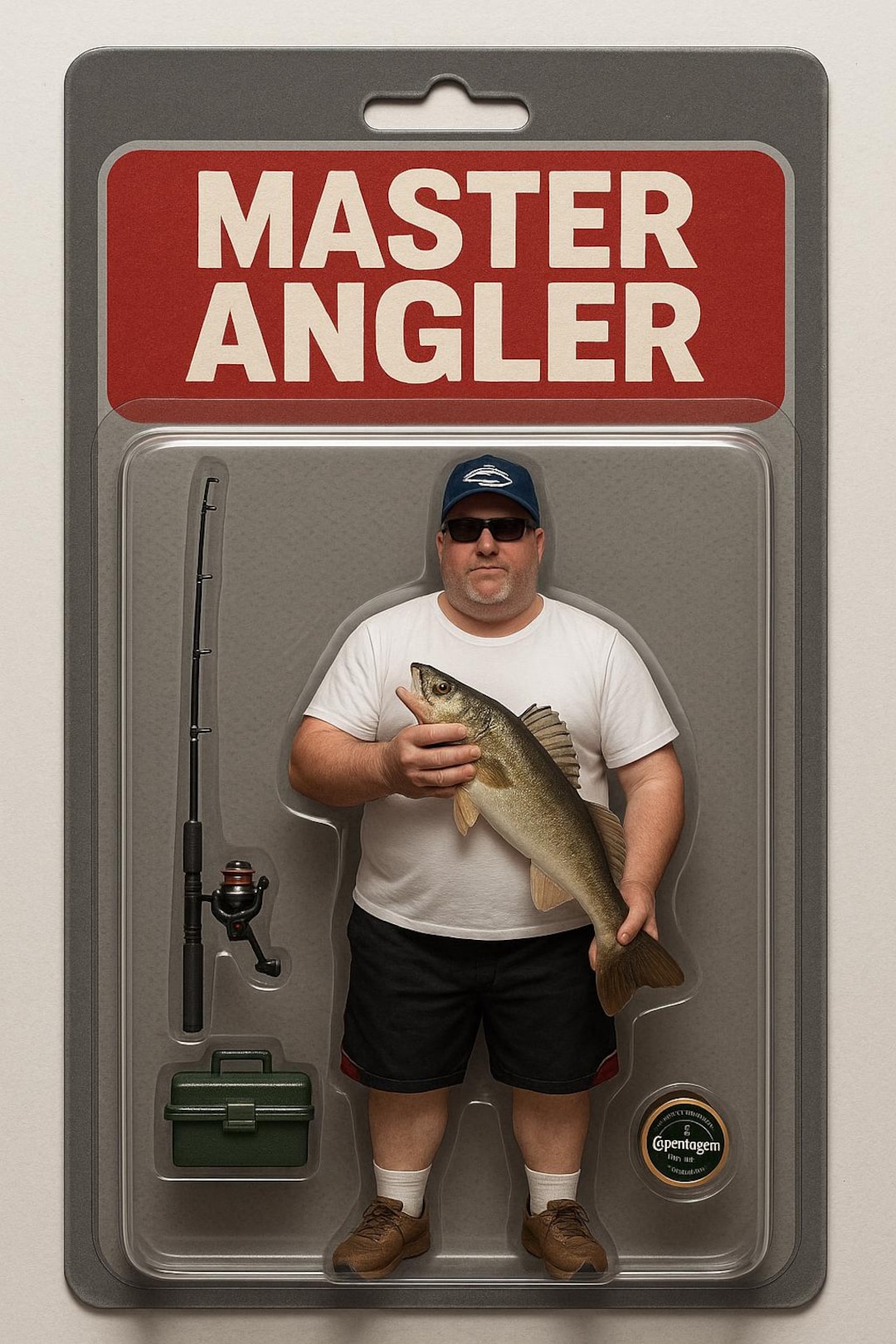 Custom Fishing Dad Action Figure Blister Pack Personalized Father’s Day ...