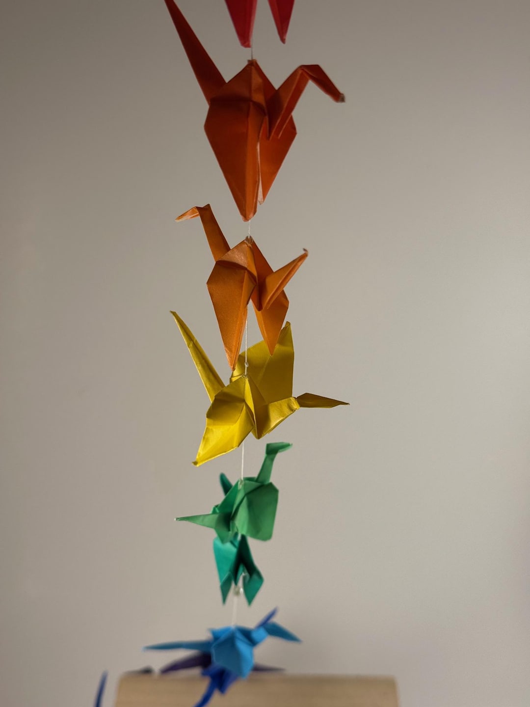Origami String of Cranes Unique - Gift - Colorful - Paper Gift - String ...