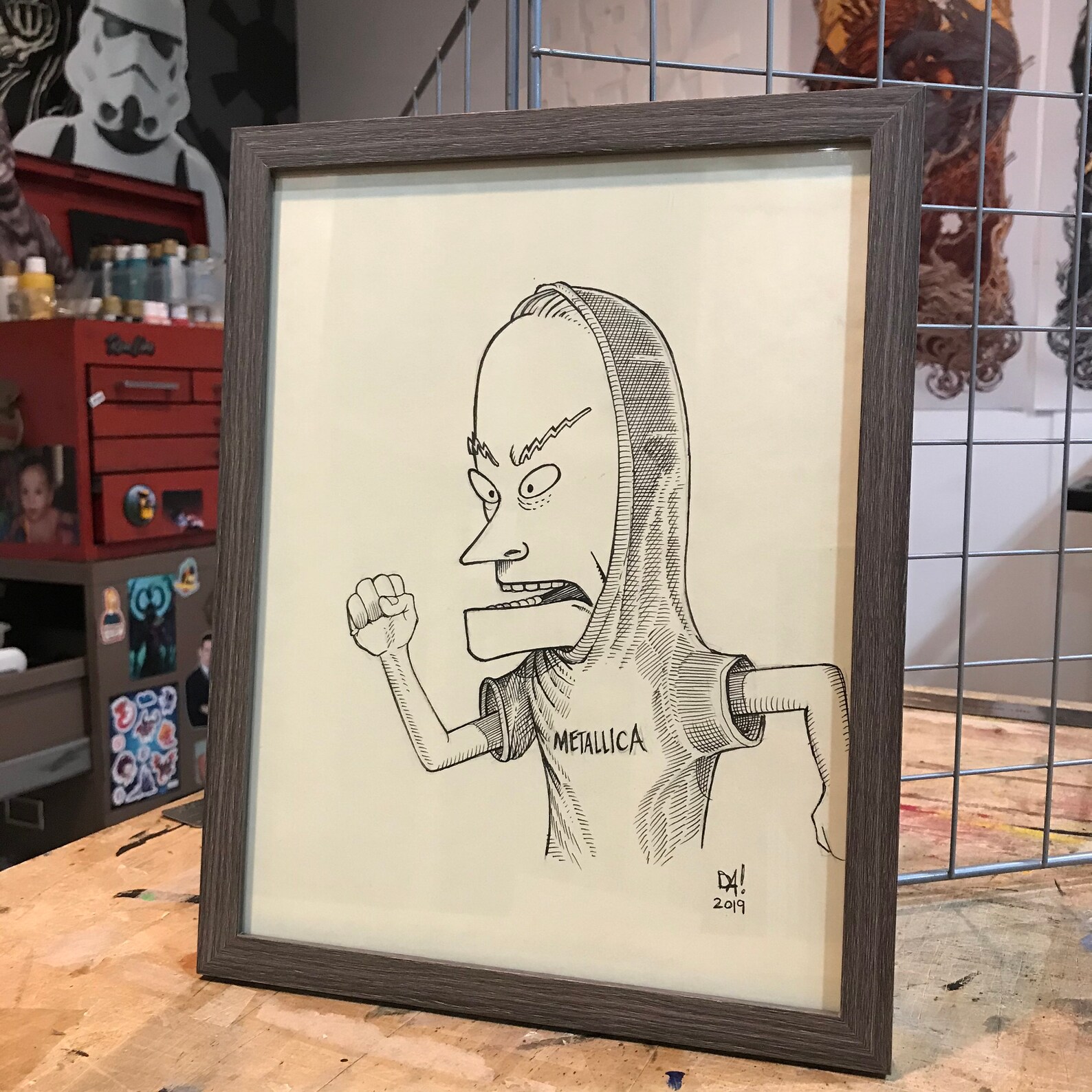 The Great Cornholio Beavis Original Drawing by Michigan Artist | Etsy