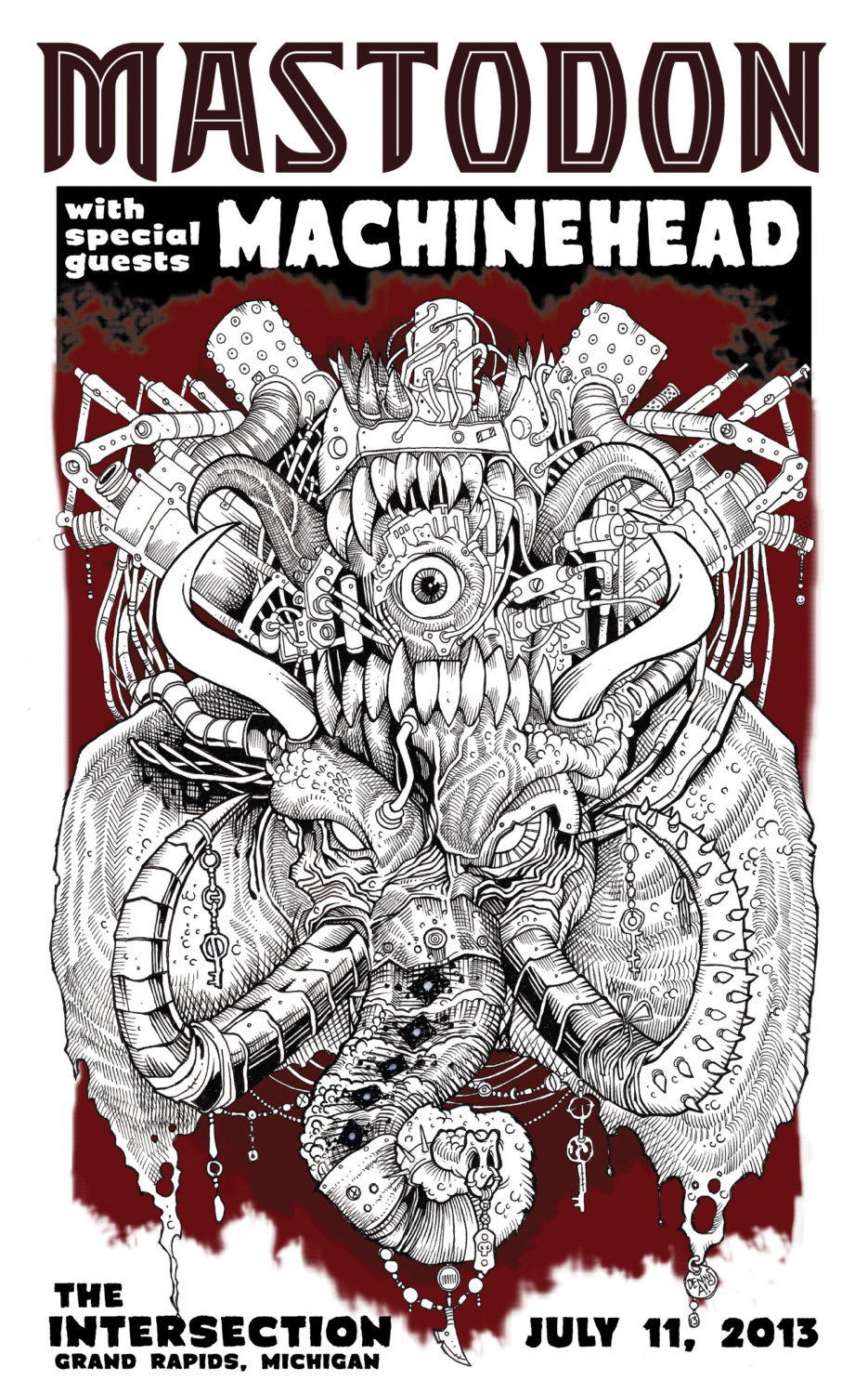 Mastodon & Machine Head Gig Poster Artist Proofs Grand Rapids Michigan ...