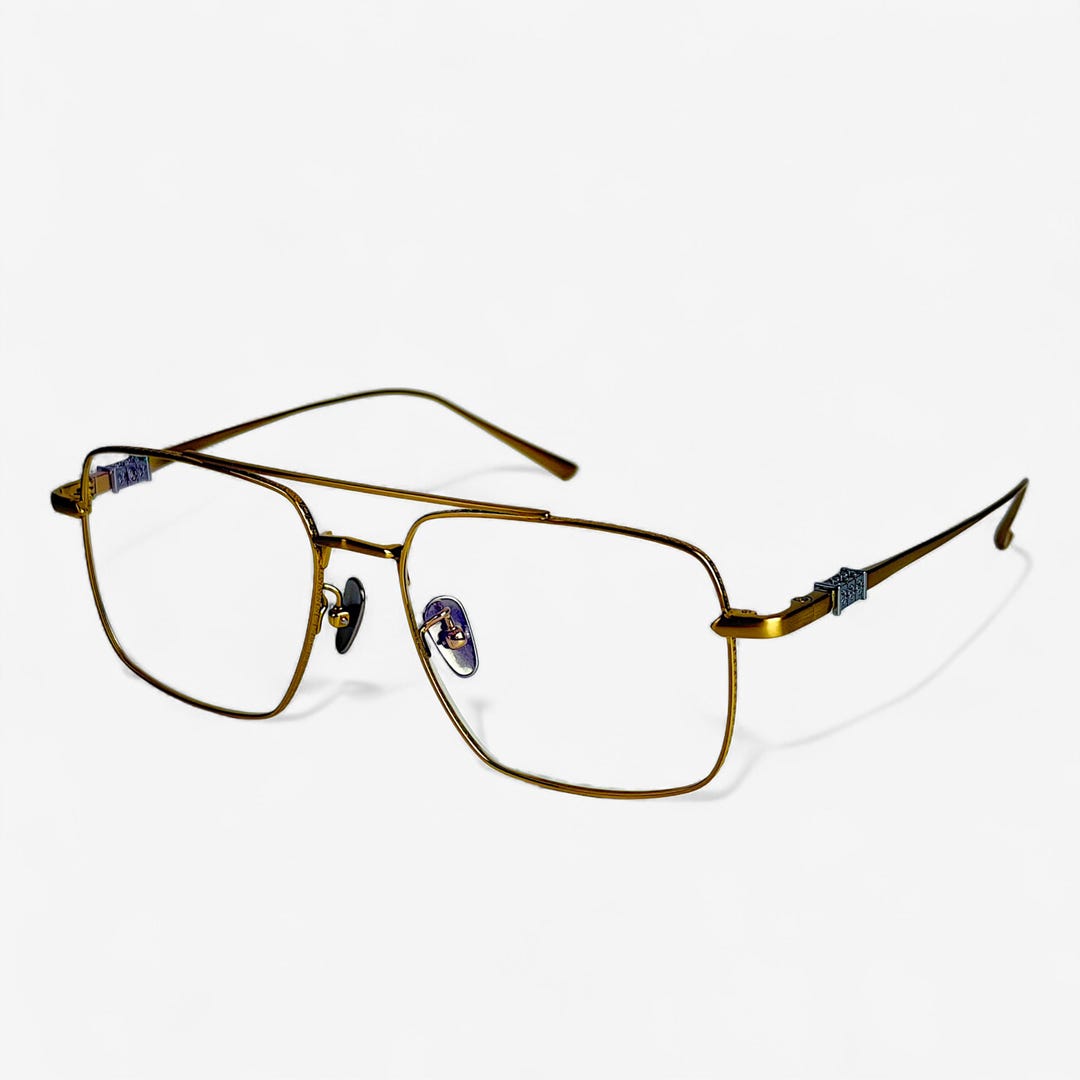Titanium Aviator Glasses – Japanese Retro Bluelight Filter Frames - Etsy