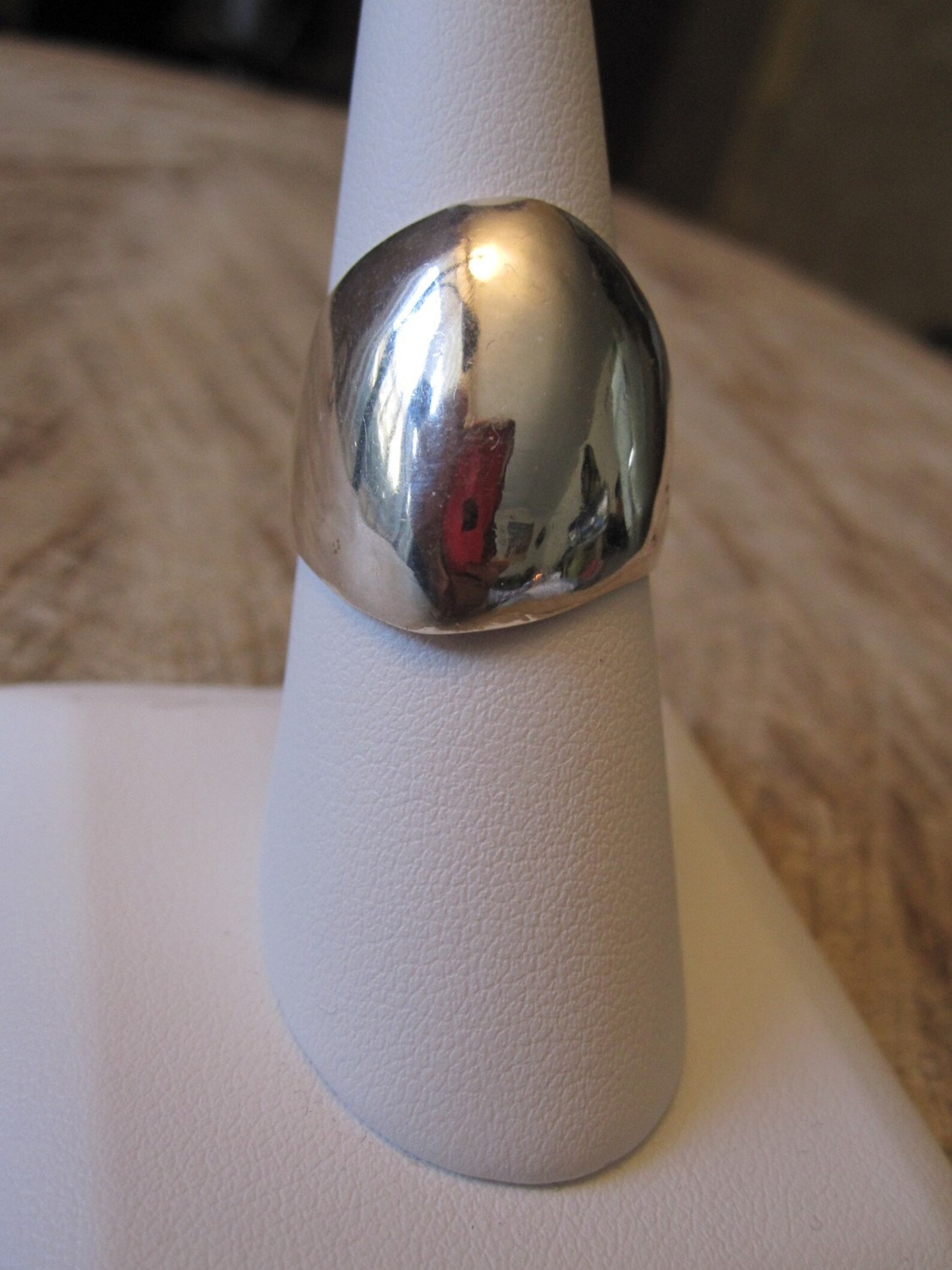 Vintage Sterling Silver Shield Ring - Etsy