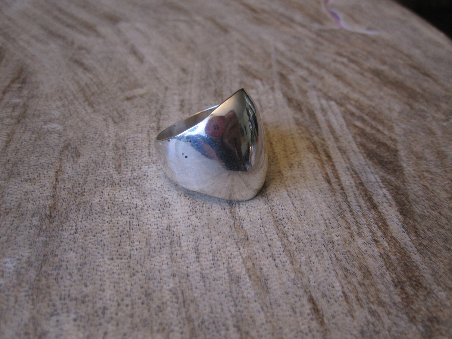 Vintage Sterling Silver Shield Ring - Etsy