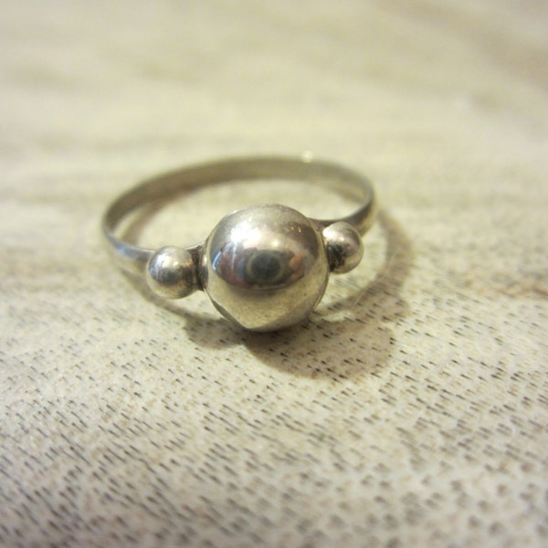 Vintage Sterling Silver Ring - Etsy