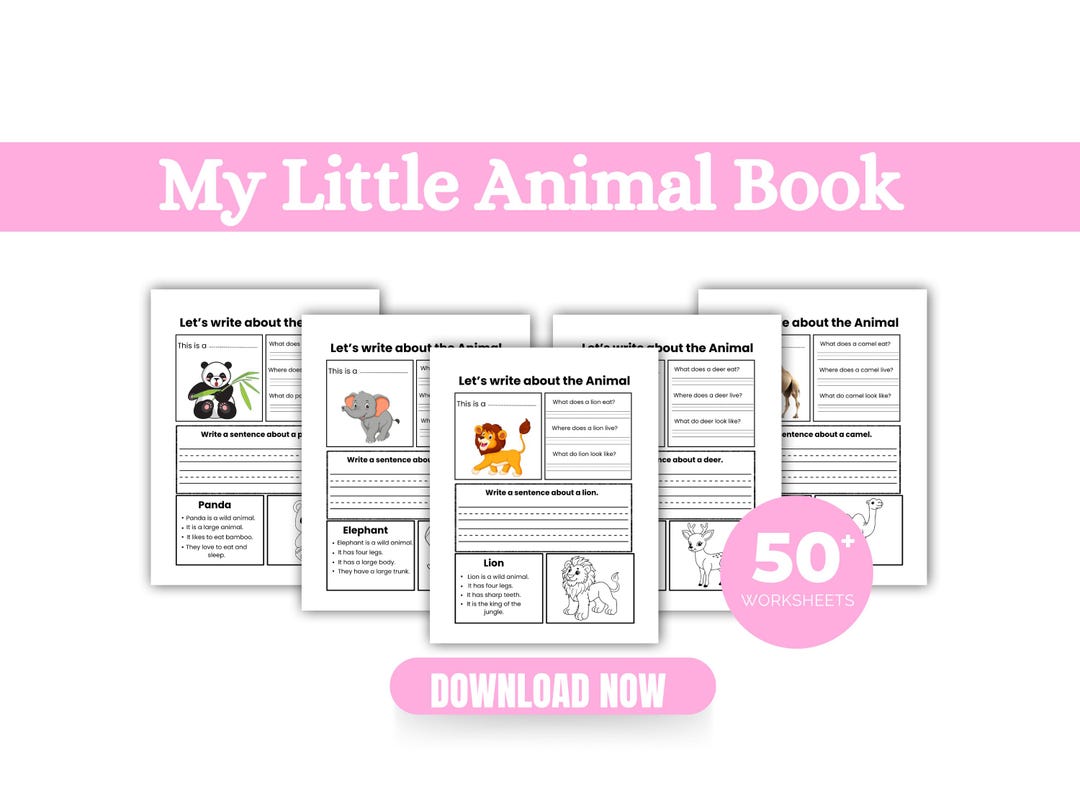 Hoja de escritura sobre animales / Hojas de escritura sobre animales ...