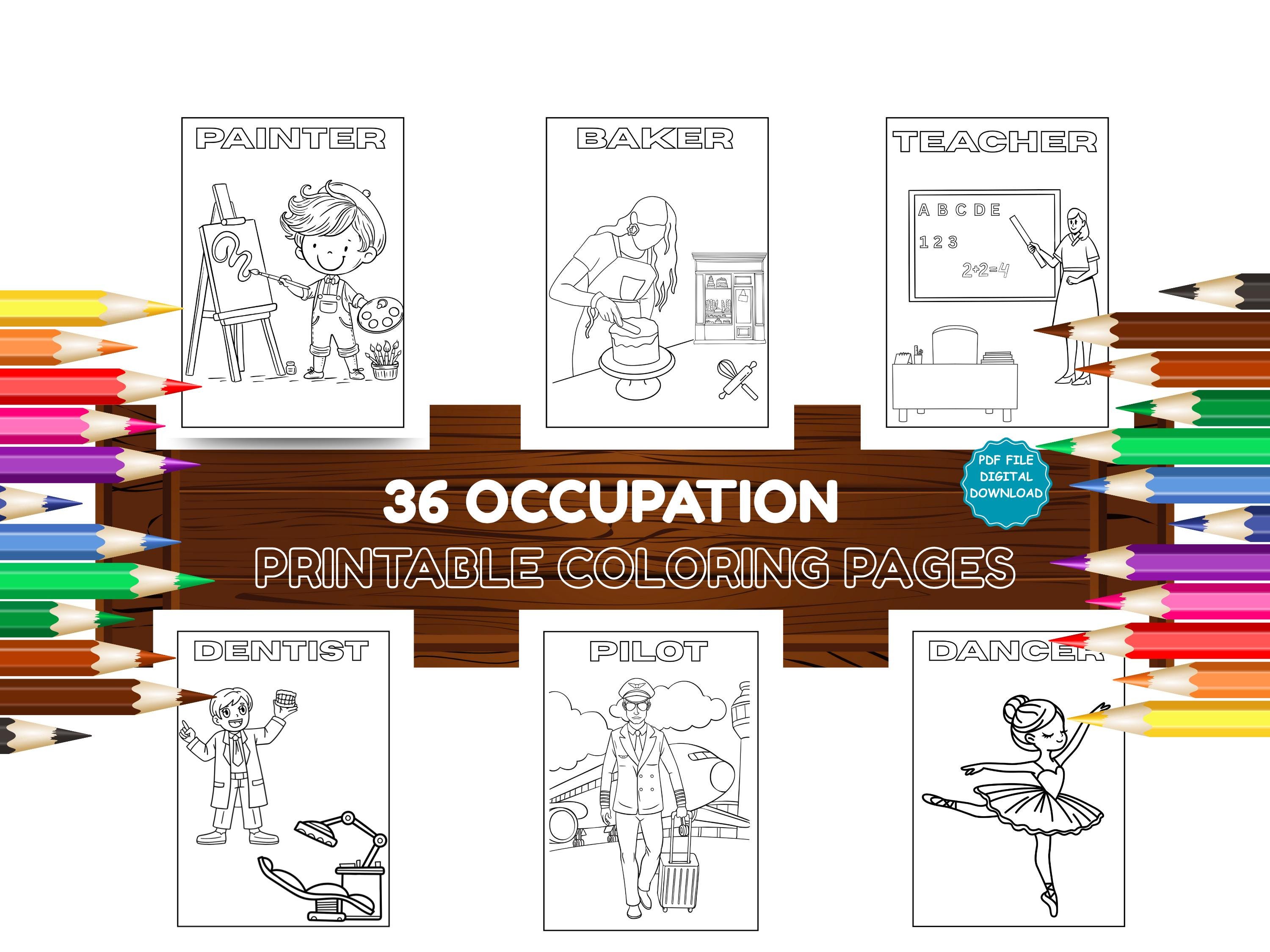 Printable Kids Occupations Flashcards | Learning Cards | Digital ...