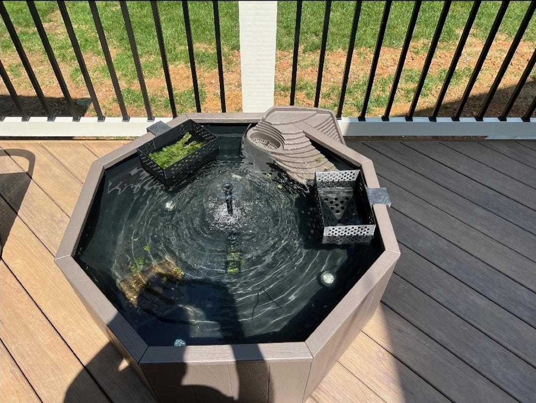 Container Pond Plant Holder: Aquagarden Aquaponics Basket - Etsy