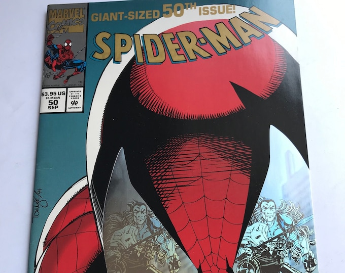 Spider Man Giant Sized 50th Issue Hologram Cover 1996 Vfnm Condition Marvel Comic Book