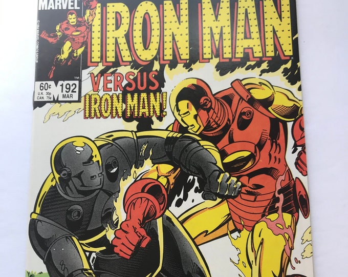 Iron Man 190 - Tony Stark Vs Jim Rhodes! (1986, VF Condition, Marvel ...