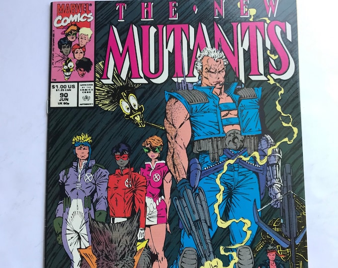 The New Mutants - 90 - Very Early Cable Cover (VF/NM Condition, Marvel ...