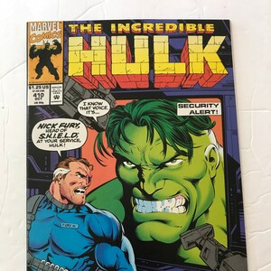 The Incredible Hulk Issue 410 - Nick Fury (agents of SHIELD, VF/NM ...
