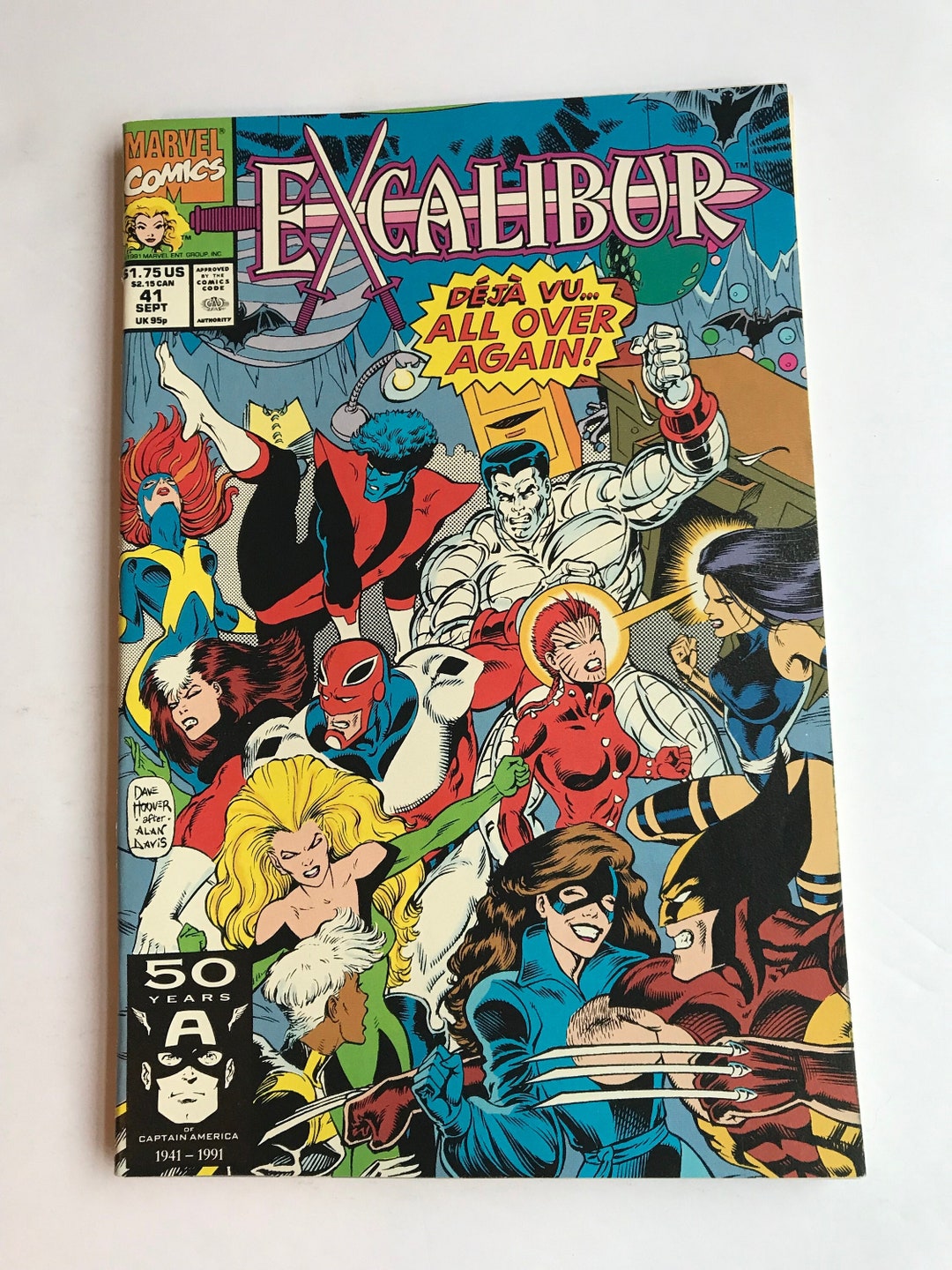 Excalibur Comic Vol. 1 #41: Marvel, Alan Davis Art, 1991 First Print - Etsy