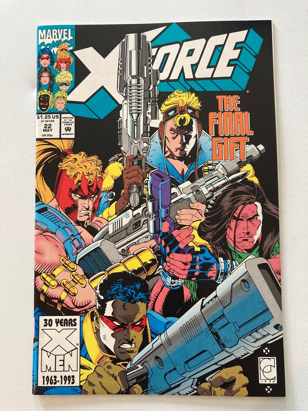 X-force 22 Greg Capullo's 1993, Marvel Comics, Deadpool, Cable, VF/NM ...