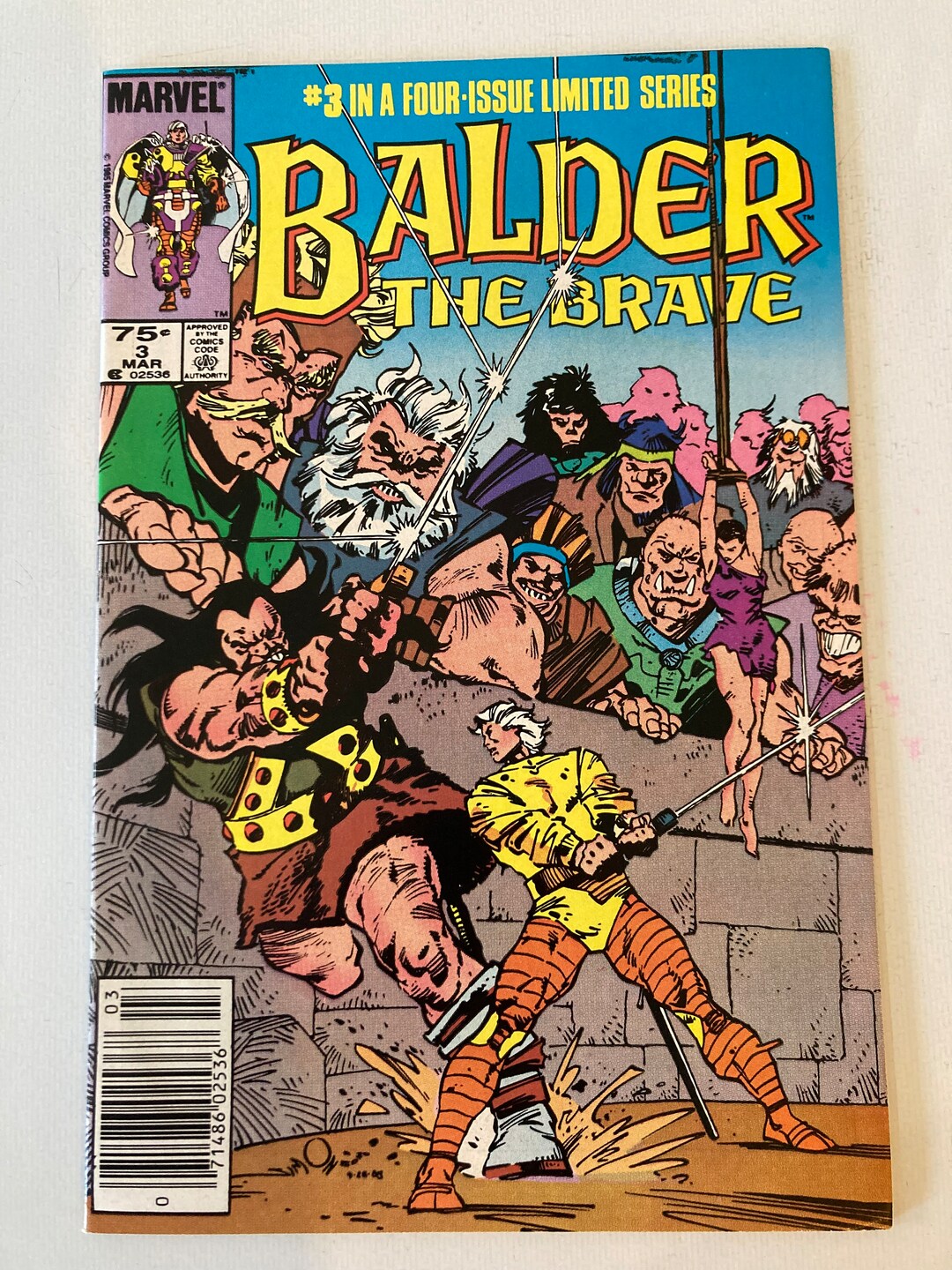Balder the Brave 3 Rare Newsstand Edition 1987, VF/NM Condition, Marvel ...