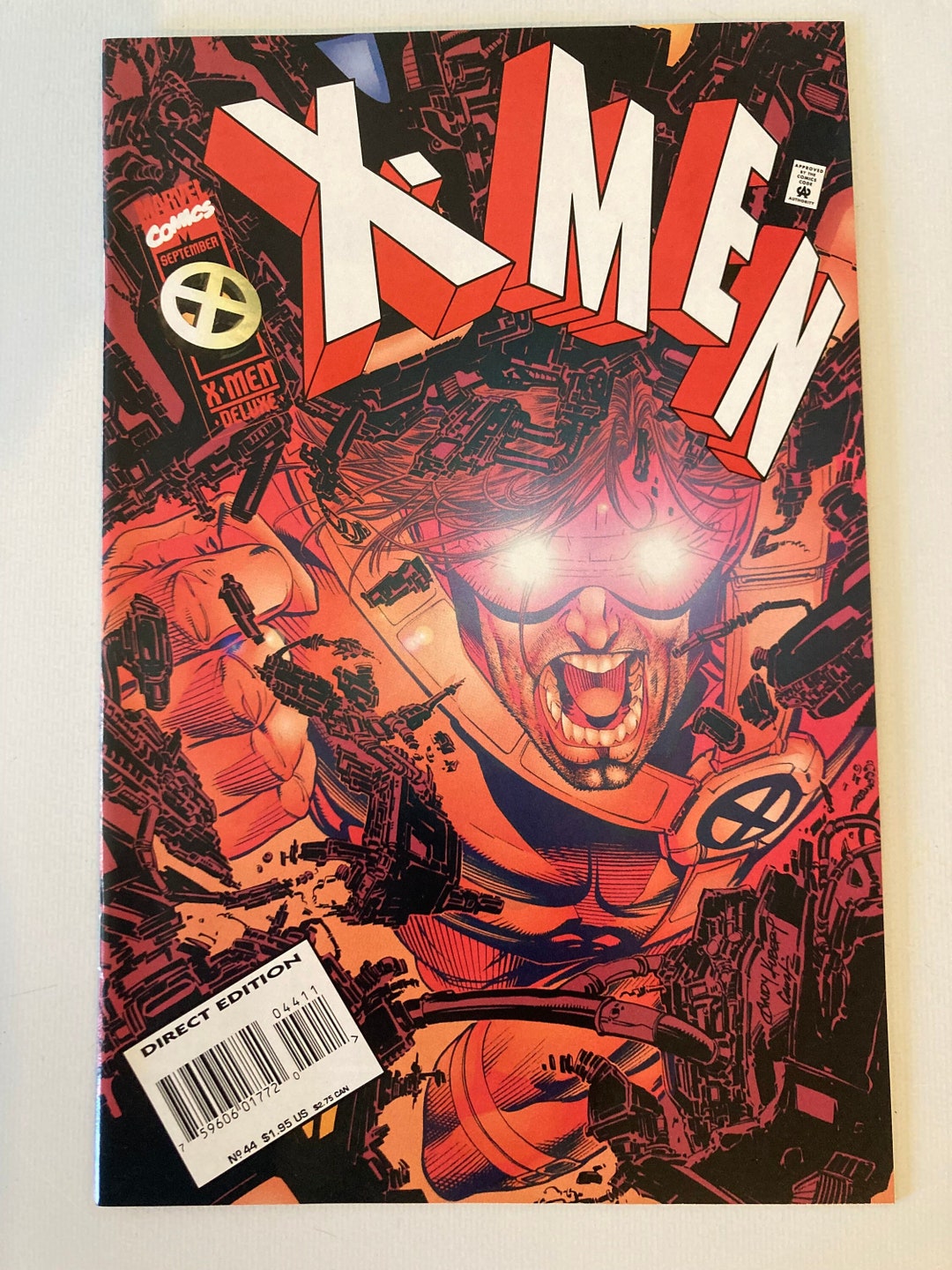 X-men 44 Andy Kubert Excellent Cyclops Cover VF/NM Marvel Comics, 1994 ...