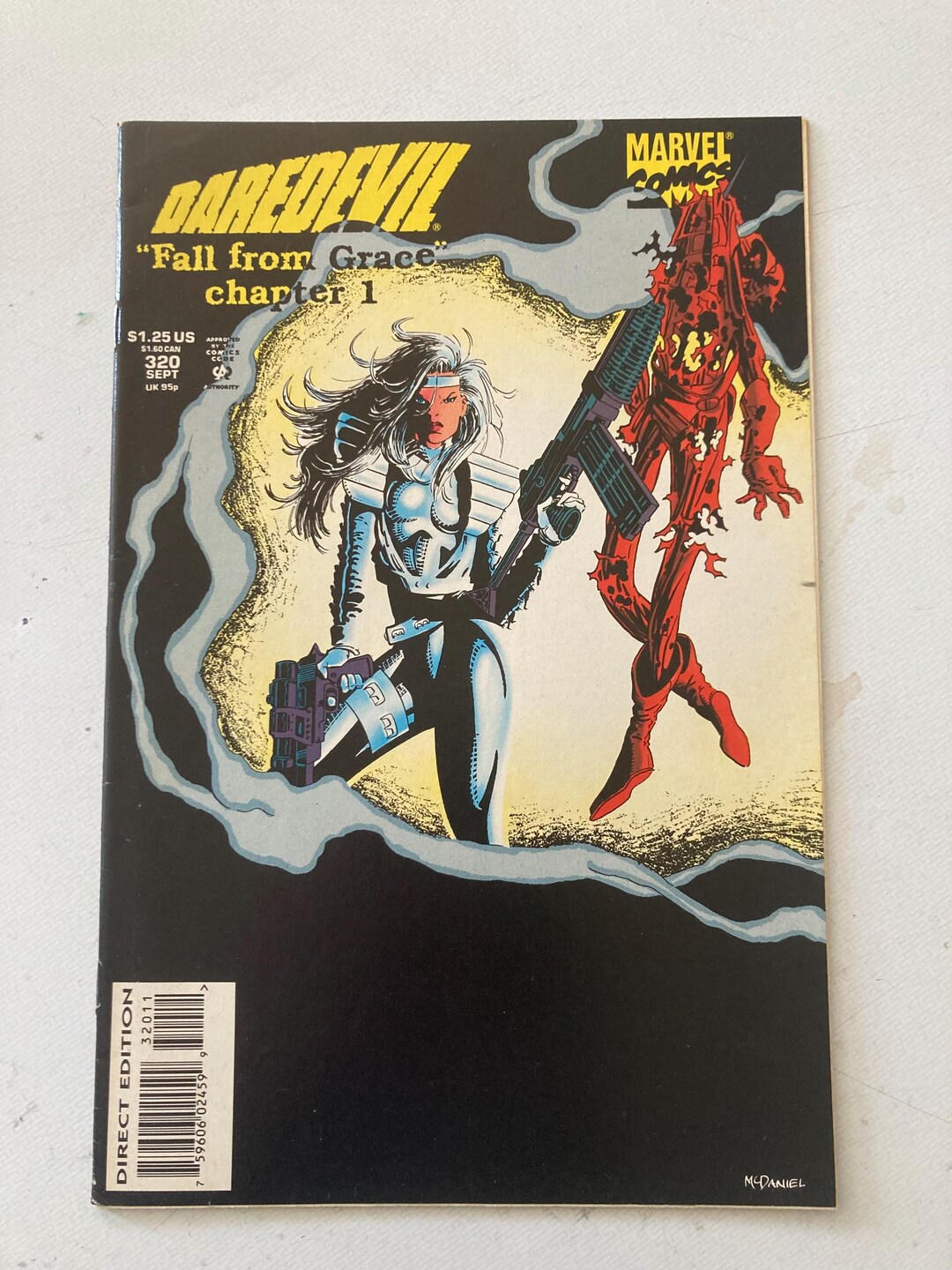 Daredevil 320 Fall From Grace (silver Sable, Marvel Comics, VF/NM ...