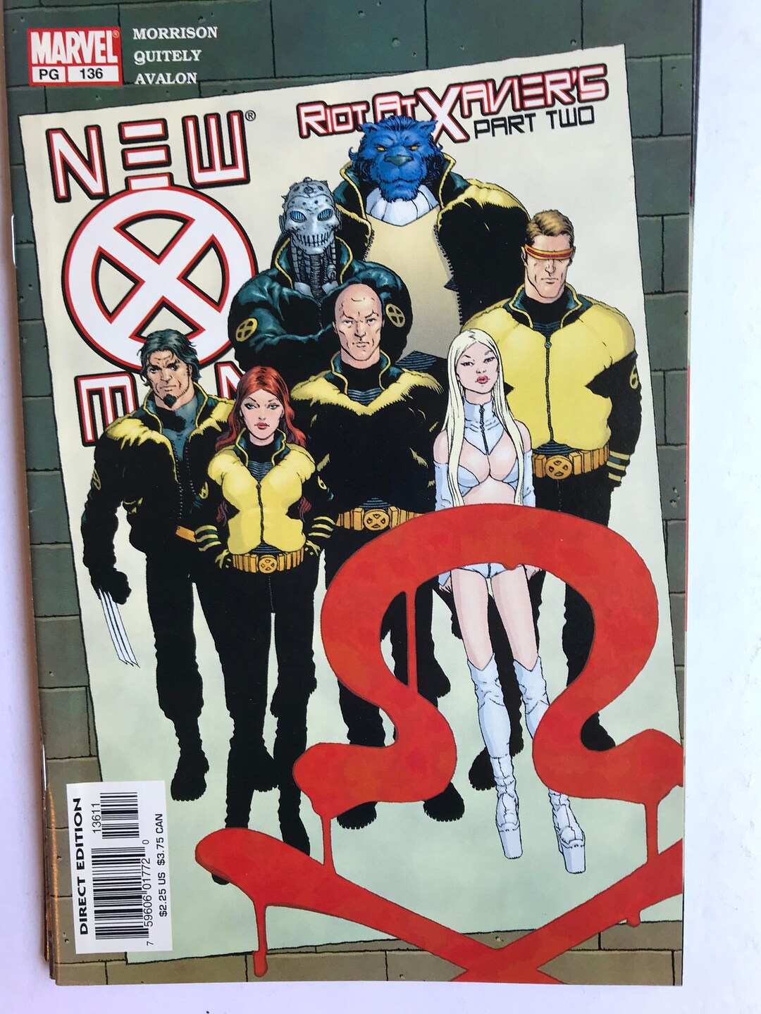 X-men 136 new X-men: Riot at Xavier's Part 2 new X-men, Grant Morrison ...