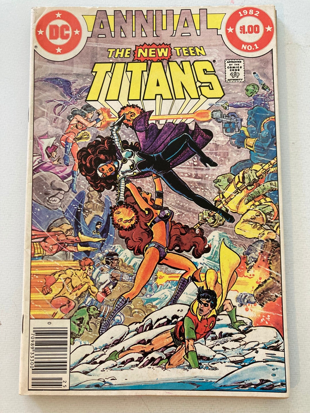 Rare Teen Titans Annual 1 George Perez Newsstand Edition 1982, Very ...