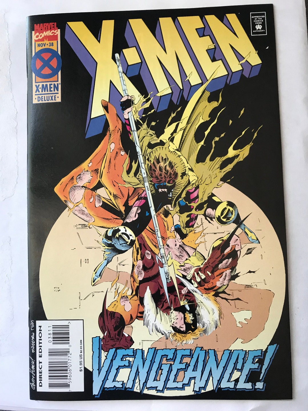 X-men 38 Andy Kubert VF/NM Marvel Comics, 1994, Wolverine, Uncanny X ...