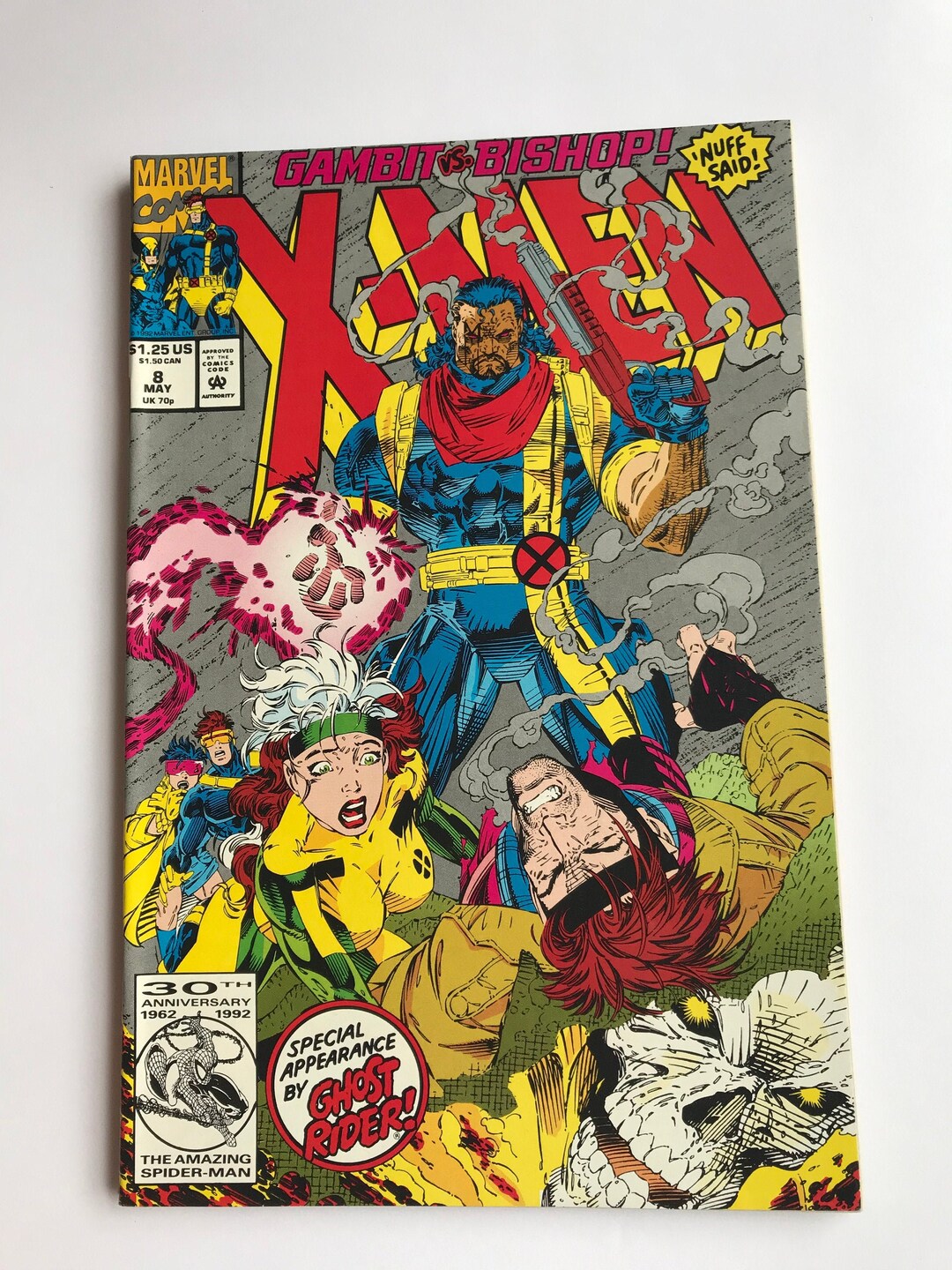 Jim Lee's X-men 8 Rogue, Psylocke, Bishop first Printings, VF/NM ...