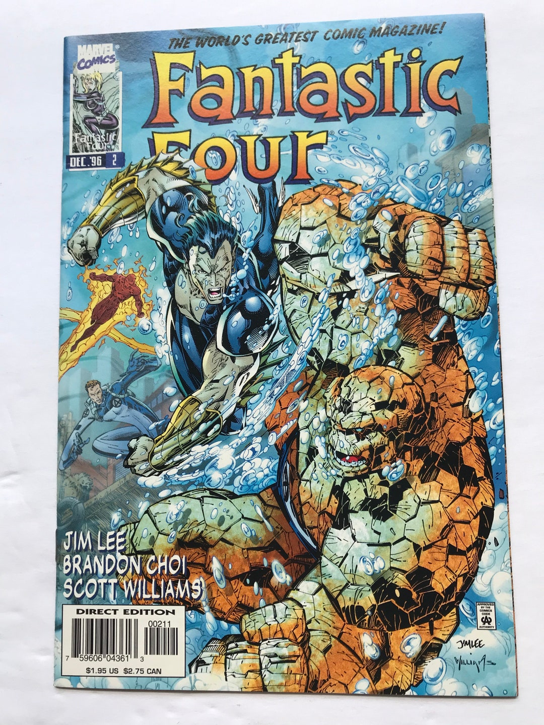 Jim Lee Fantastic Four Heroes Reborn 2 (marvel Comics, VF-NM, 1996 ...