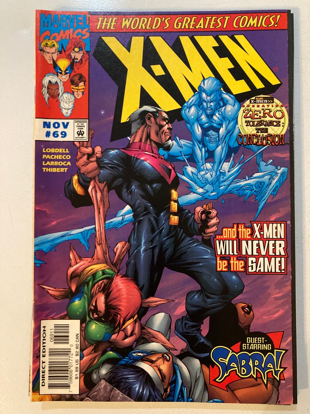 X-men #69 Comic: Bastion, Zero Tolerance Conclusion, 1995 (VF/NM) - Etsy