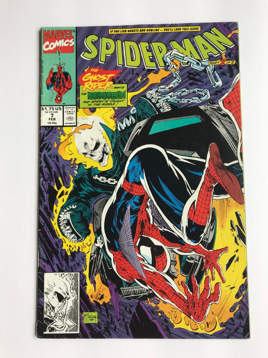 Todd Mcfarlane Spiderman 7 VF/NM, Spider-men Vs the Hobgoblin Vs Ghost ...