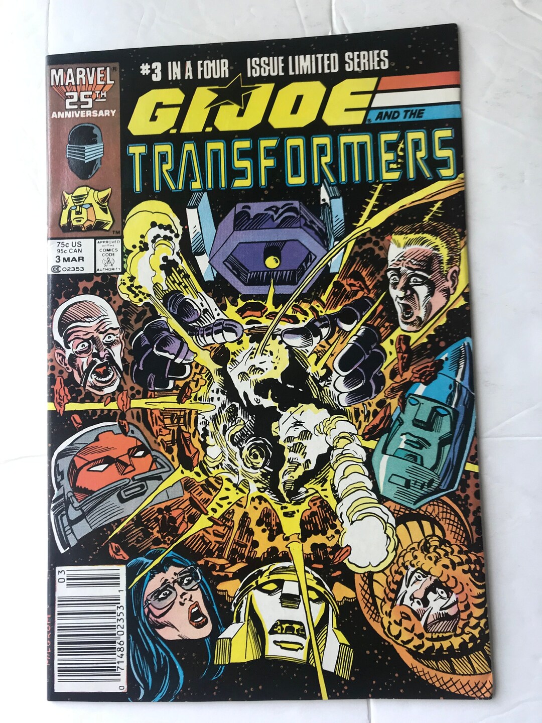 Rare GI Joe and the Transformers 3 Newsstand Edition 1987, First Prints ...