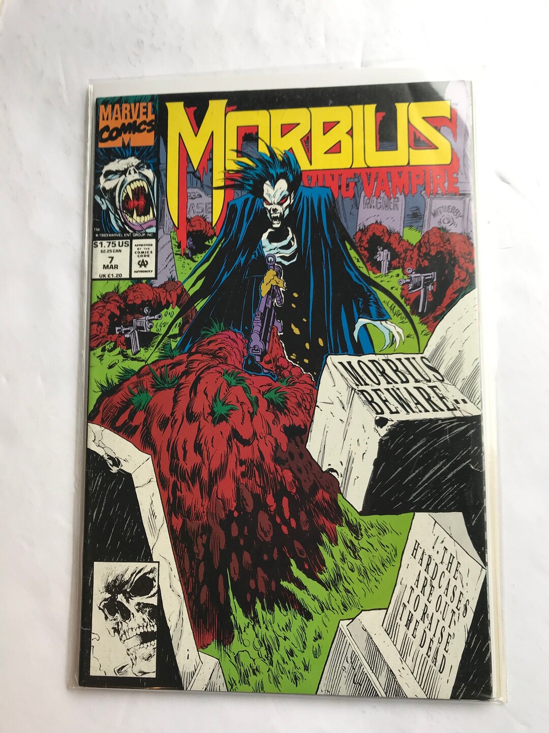 Morbius the Living Vampire 7 marvel Comic Book, First Printings, Very ...