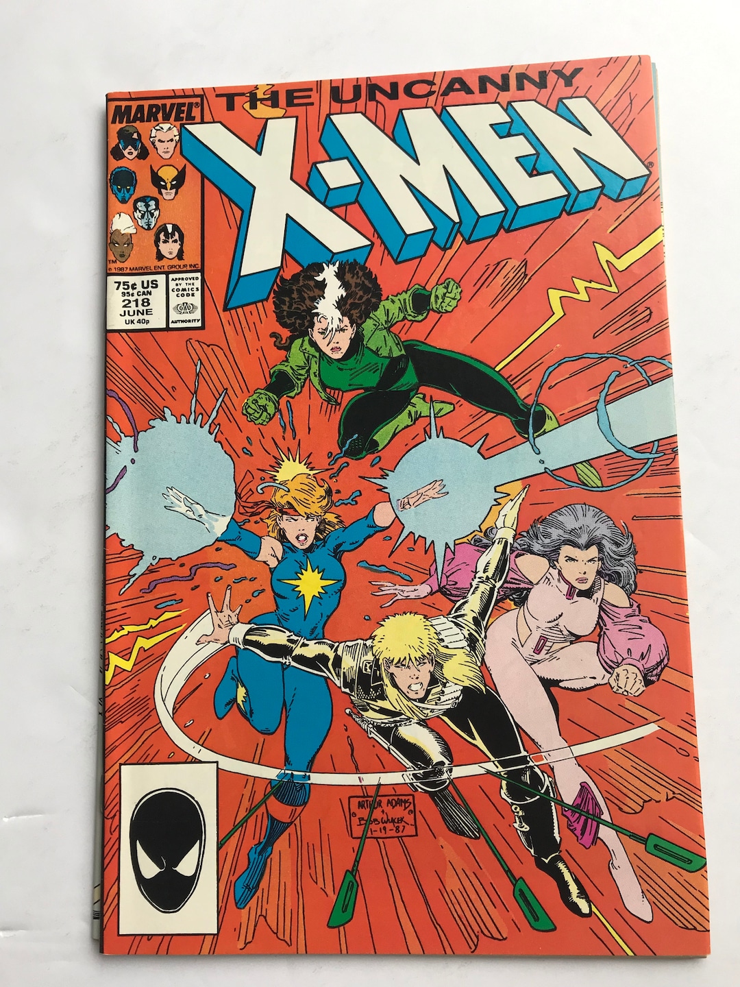 Uncanny X-men #218: Art Adams Cover, Marc Silvestri's First Issue (1987 ...