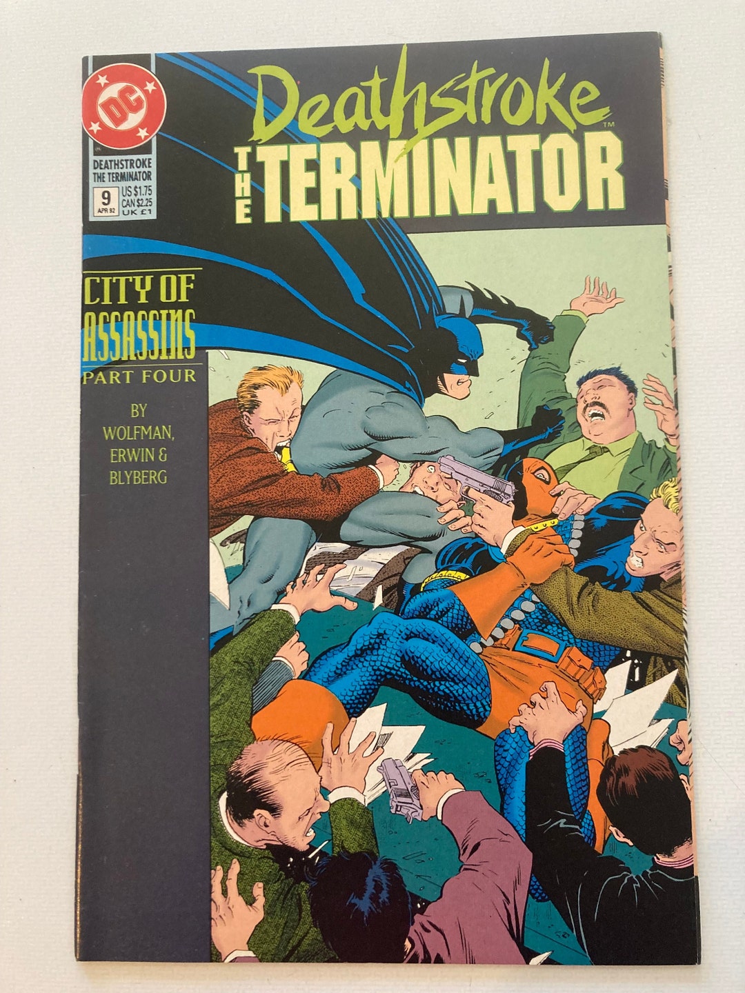 Deathstroke the Terminator 9 Mike Zeck Cover Art 1991, DC Comics, VF/NM ...