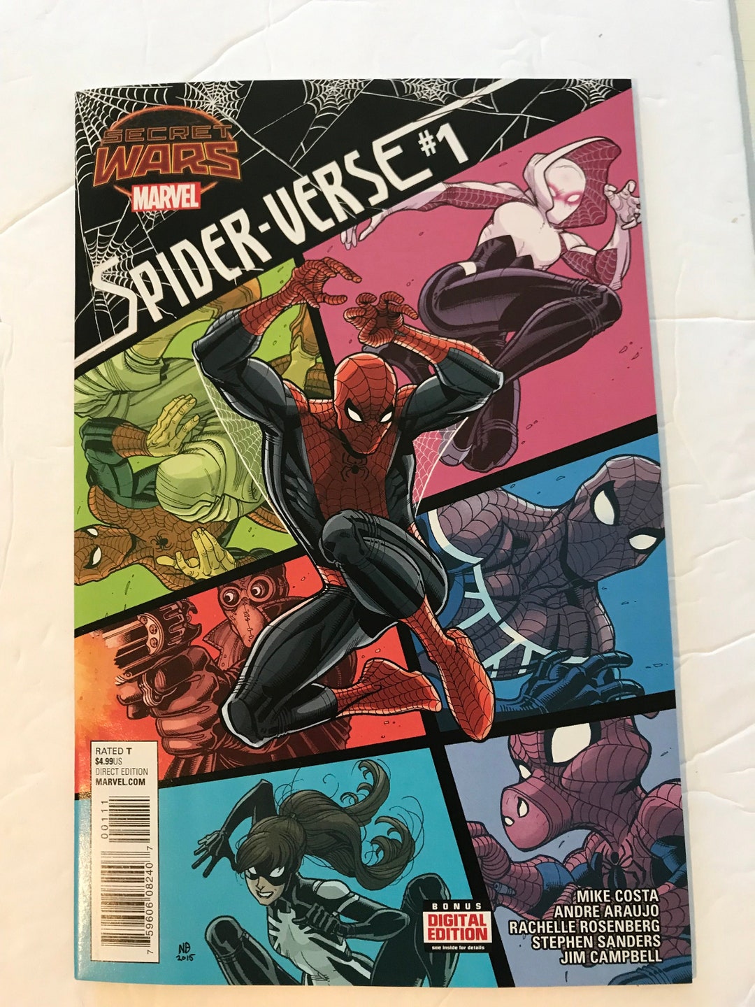 Secret Wars: Spider-verse 1 first Print, VF/NM Condition, Gwen Stacy ...