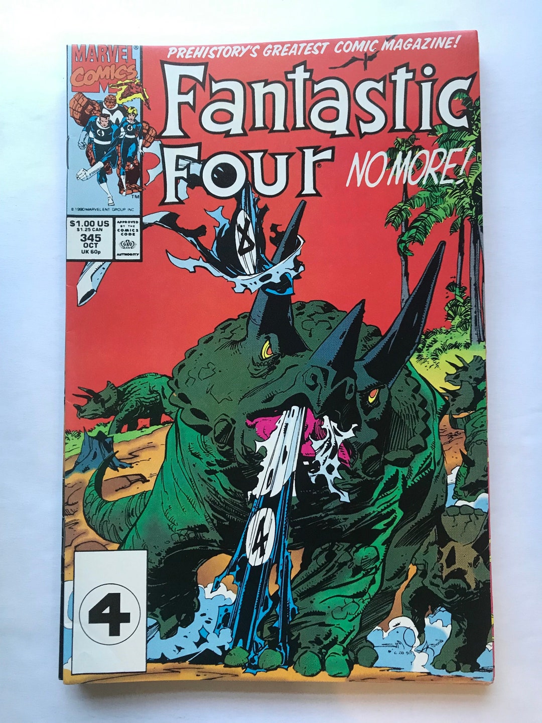Fantastic Four Comic Issue 345 Walt Simonson VF/NM Condition, 1992 ...
