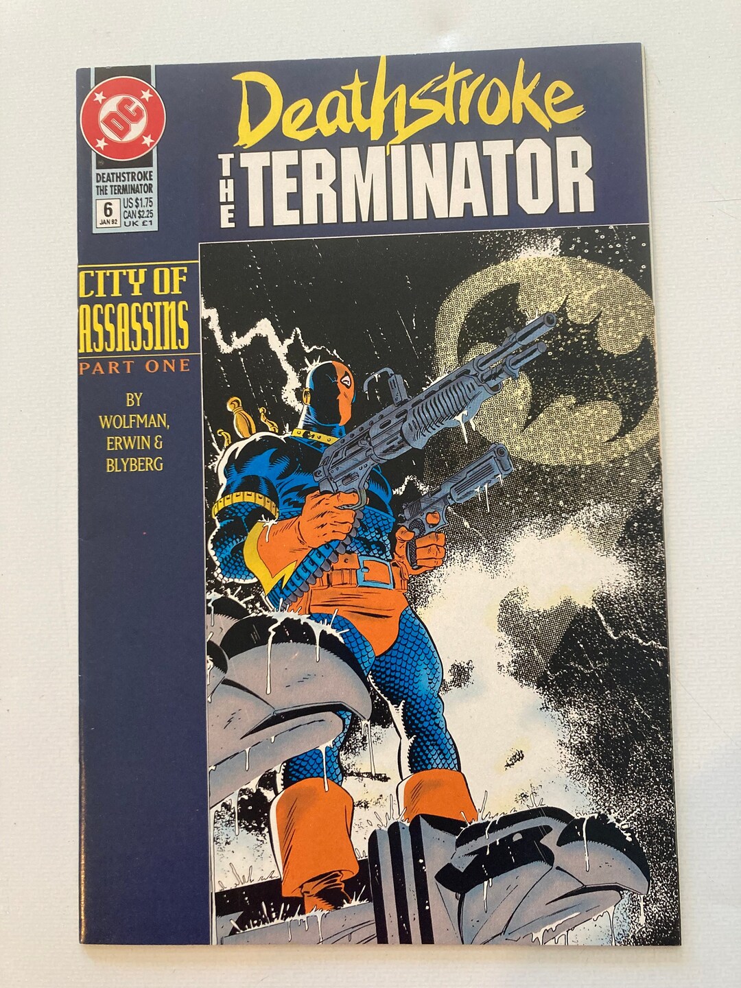 Deathstroke the Terminator 6 Mike Zeck Cover Art 1991, DC Comics, VF/NM ...