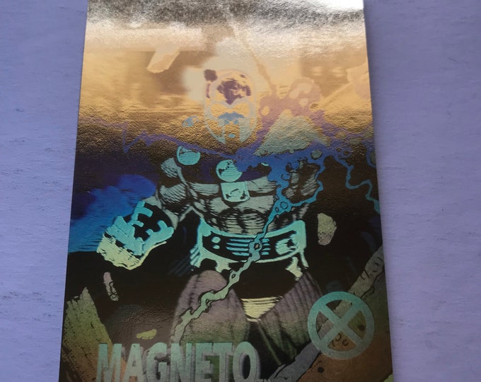 Ultra Rare Jim Lee X-men Trading Cards - Magneto Hologram (1992, Series ...