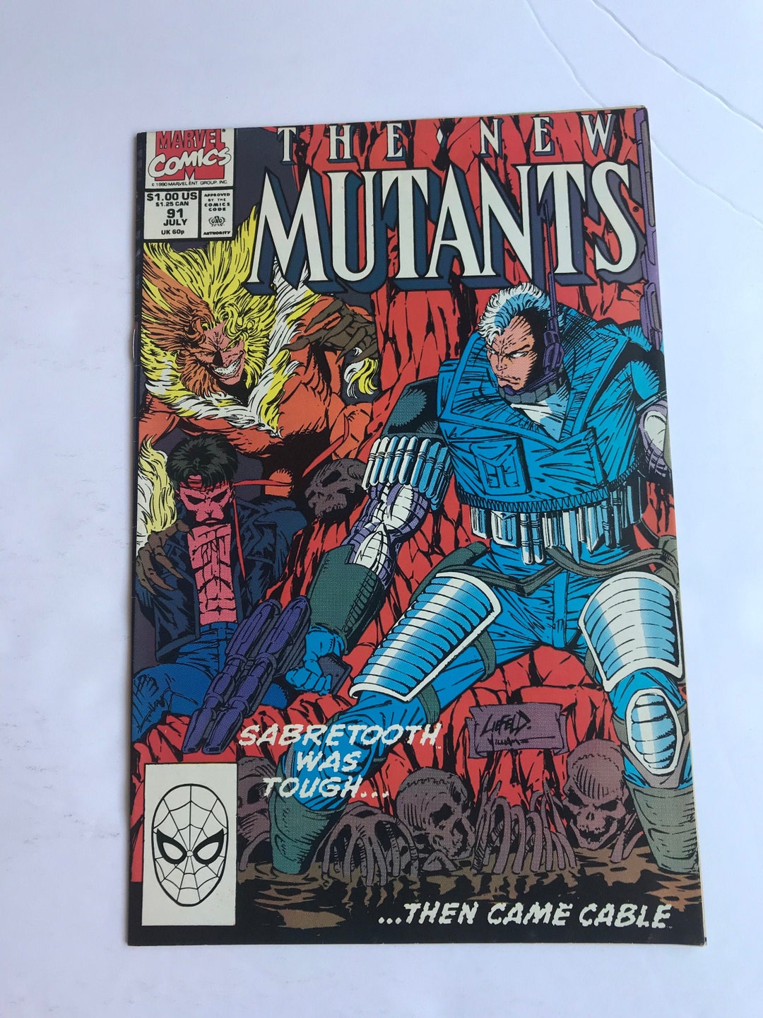 The New Mutants 91 Sabertooth VF/NM Condition, Marvel Comic Books, 1991 ...