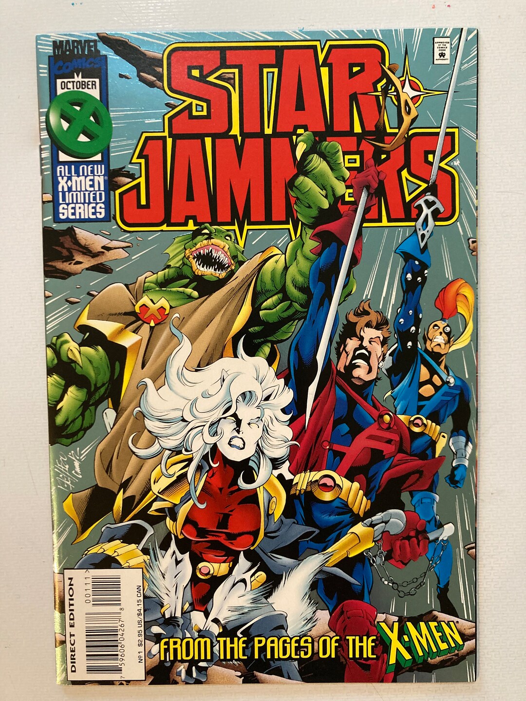 Starjammers 1 of 4 - Enhance Foil Cover! (1995, VF/NM, Marvel Warren ...