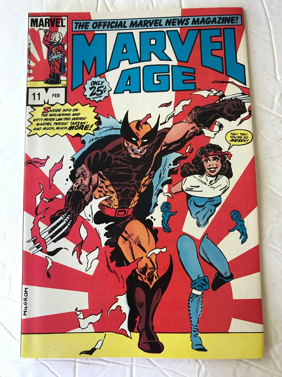 Marvel Age 11 Wolverine and Kitty Pryde Preview first Printing, VF/NM ...