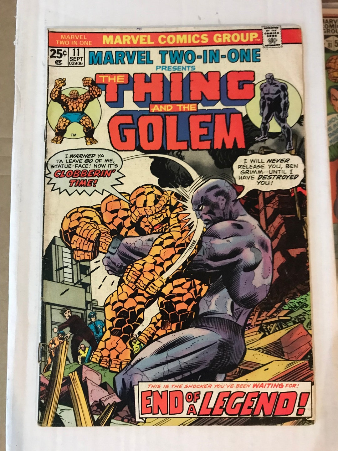 Marvel Two-in-one Featuring the Thing 11 1973 FN/VF - Etsy